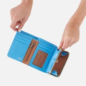HOBO | Bags | Hobo Robin Compact Wallet Color Tranquil Blue | Poshmark